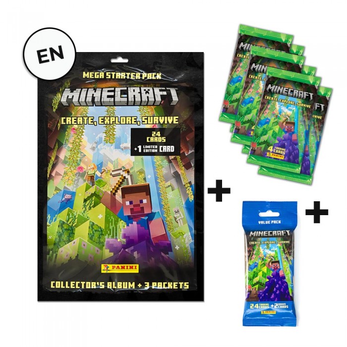 Promo Pack EN trading cards Minecraft 3 - Panini